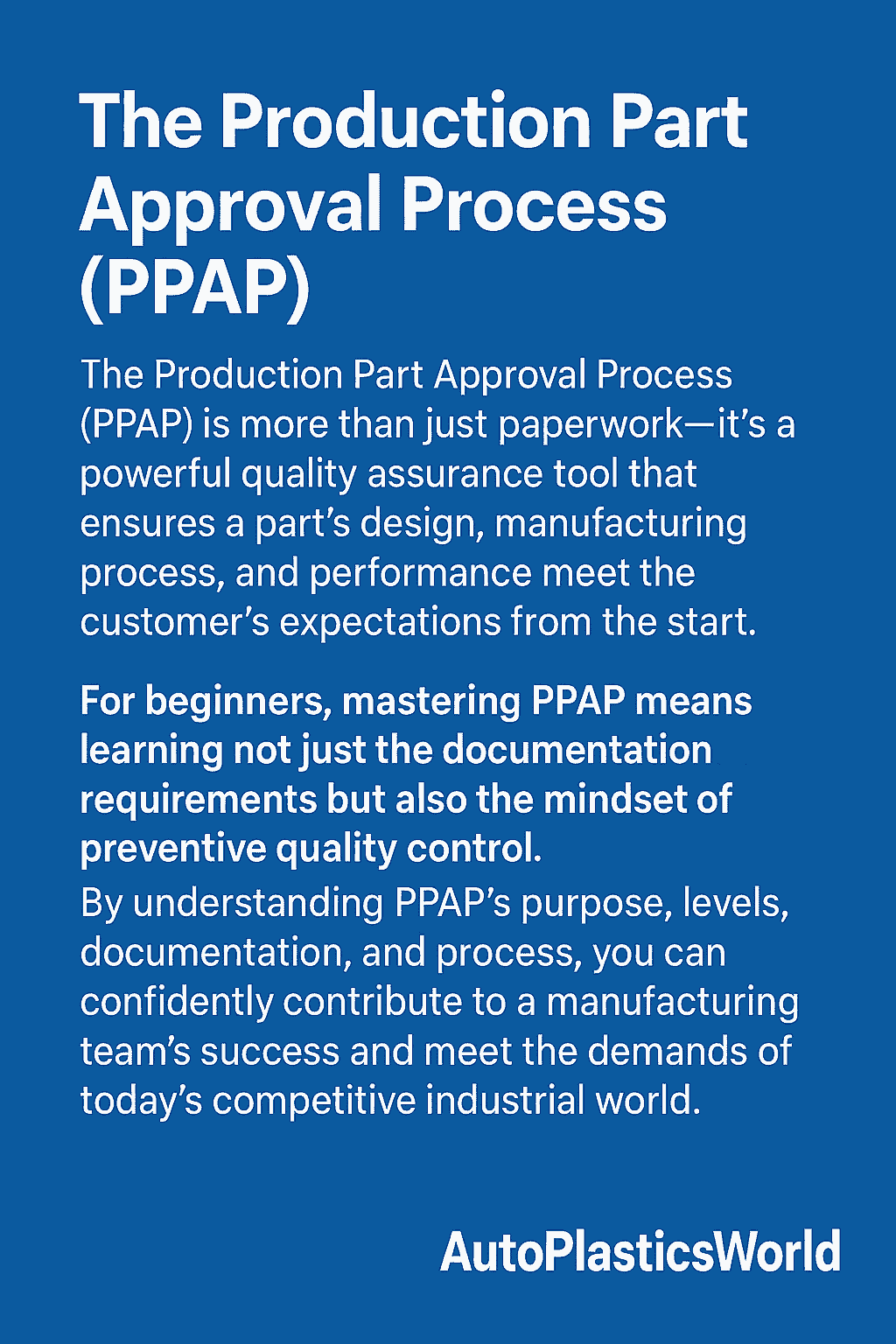 Understanding PPAP Process: A Complete Beginner’s Guide